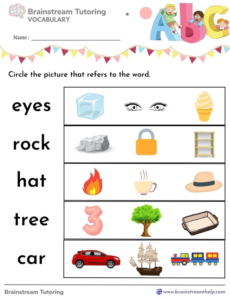 Sight Words: Circle the Sight Words in the Sentence #2 - Brainstreamhelp
