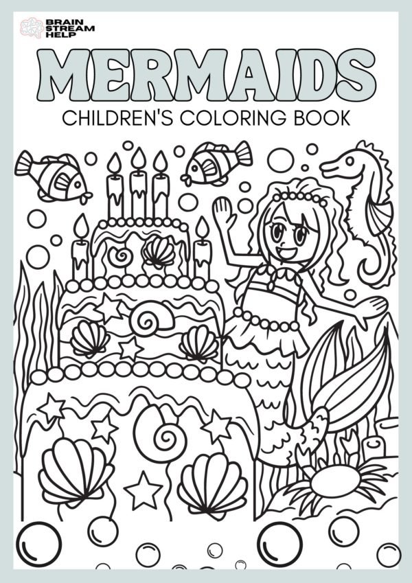 Mermaids Coloring Book - Brainstreamhelp