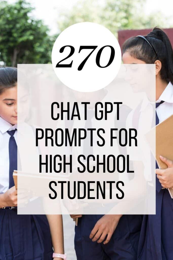 ChatGPT Prompts for Highschool Students - Brainstreamhelp
